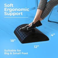 China Non-Slip Memory Foam Rest Cushion for Work and Airplane Travel Black Office Support for sale