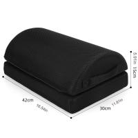 China Home Under Desk Foot Rest Pillow Ergonomic Footrest with Massage and Mesh Outer Cover for sale