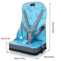 China Baby Feeding Booster Seat Compact Portable Travel High Chair Booster Logo Customized Logo for sale