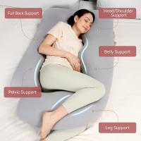China Detachable Side U-Shape Pregnancy Pillow Support for Pregnant Women Customized Color for sale