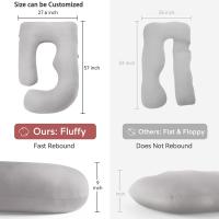 China Detachable Side U-Shape Pregnancy Pillow Support for Pregnant Women Customized Color for sale