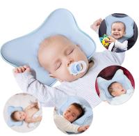 China Jourm-Washable Butterfly Cotton Memory Foam Baby Infant Pillow with Breathable Fabric for sale