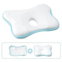 China Jourm-Washable Butterfly Cotton Memory Foam Baby Infant Pillow with Breathable Fabric for sale