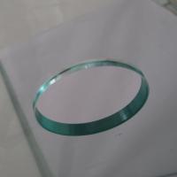 China Big Handle Hole Shower Tempered Glass CNC Stained Polished for sale