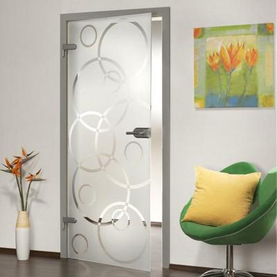 China Acid Etched Tempered Art Glass Panels No Finger Print for sale