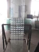 China Silk Printing Tempered Art Glass Glass Shower Wall Panels For Interior for sale