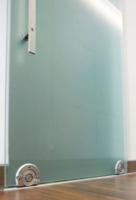 China Ice Tempered Glass Door Sliding CE Certificate With Hardware Kit for sale