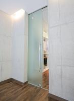 China Frost Glass Door Slab Interior Barn Customized Color Size for sale