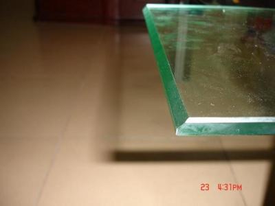 China Solid Structure Building Tempered Glass With 45 Degree Beveled Edge for sale