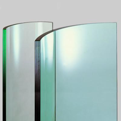China Custom Hot Curved Laminated Tempered Glass Low Iron 10mm Extra Clear for sale
