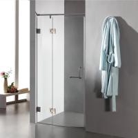 China Bathroom Tempered Glass Shower Screen Enclosure Flat Edge for sale