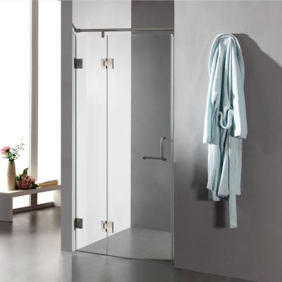 China Bathroom Tempered Glass Shower Screen Enclosure Flat Edge for sale