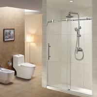 China Singal Sliding Frameless Shower Screen Hotel 10mm Glass Door for sale