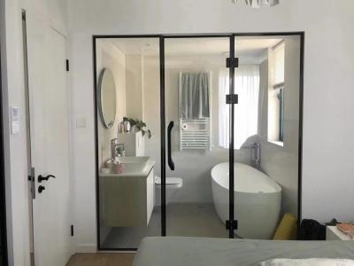 China OEM Laminated Tempered Glass Flat Frameless For Shower Room for sale