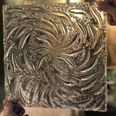 China Decorative Tempered Art Glass Partition Screen 6mm to 19mm Thick Hot Melting for sale