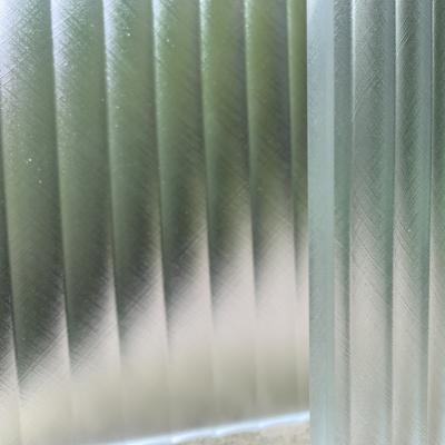 China Ice Textured Partition Tempered Art Glass Low Iron Acid Etched for sale