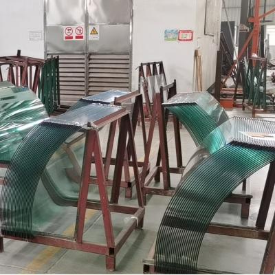 China Curved Low - E Insulated Tempered Toughened Glass For Showcase And Freezer for sale
