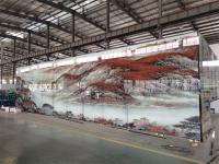 China 5mm Thickness 3D Digital Printed Tempered Art Glass For Building Doors for sale