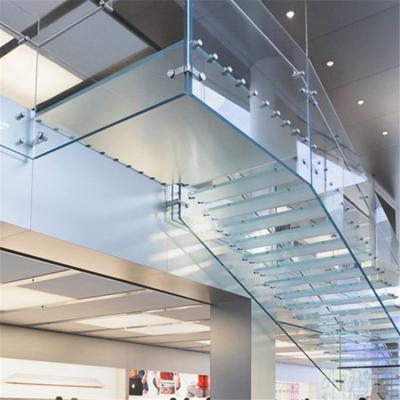 China EVA PVB SGP Laminated Tempered Glass Clear Toughened Flat Curved 6.38mm To 40.28mm for sale
