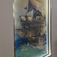 China Novel Design Hot Melt Tempered Art Glass Decorative Fused Glass Pattern Stain for sale