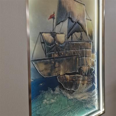 China Novel Design Hot Melt Tempered Art Glass Decorative Fused Glass Pattern Stain for sale