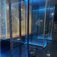 China Flat And Curve Laminated Tempered Glass Solid Structure for sale