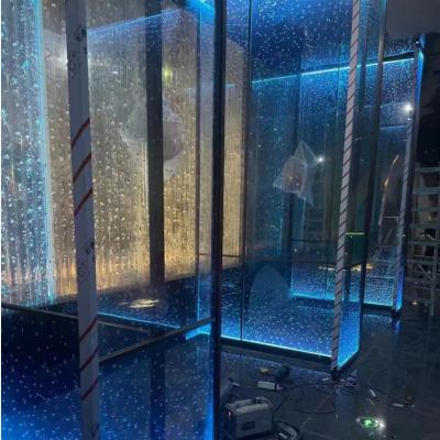 China Flat And Curve Laminated Tempered Glass Solid Structure for sale