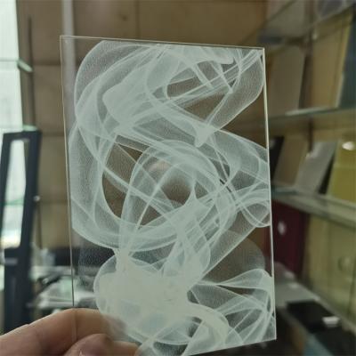 China 10mm Tempered Art Glass Decorative Customized Splashback Painted Lacquered For Hotel for sale