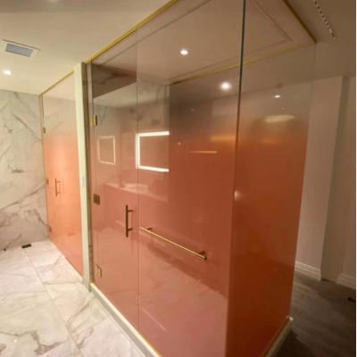 China 3300x13000mm Tempered Art Glass Colorful UV Printing Gradient Change Building for sale