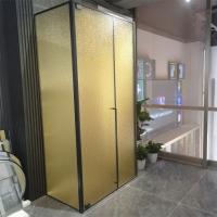 China SAI Tempered Laminated Glass Decorative Shower Screen Partition Window Door Crystal Clear Fluted Reeded Texture Pattern for sale