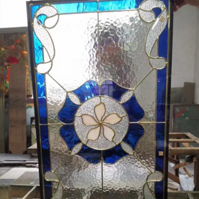 China Handmade Church Colored Windows Tempered Insulated Stained Glass For Building Decoration for sale