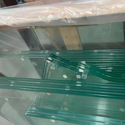 China Flat And Curved PVB Laminated Tempered Glass SGP Safty Building Glass For Balustrades Stair Railing for sale