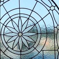 China Church Glass Custom Size Circular Traditional Stained Glass Window For Exterior Use For Villa for sale