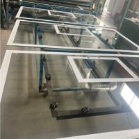 China FIBA Standard Tempered Glass Basketball Back Board with Silk Printing Frame for sale