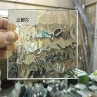 China Flat Edge Patterned Tempered Glass For Hotel Screen Partition and Shower Enclousures for sale
