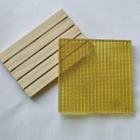 China Enhanced Safety and Aesthetic Design with Wire Mesh Laminated Tempered Glass for sale