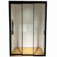 China Sliding Tempered Glass Door with Water-Resistant Design for High-End Apartments and Upscale Hotel Suites for sale