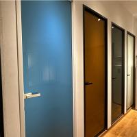 China Customizable Tempered Glass Swing Door with Color Options for Modern Design for sale