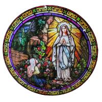 China Customizable Tempered Art Glass High-Definition Digital Printing and Glass Substrate for Religious and Artistic Patterns for sale