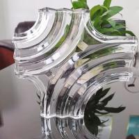 China Unique Irregular Design Glass Brick Blocks for Aesthetic Residential Spaces for sale
