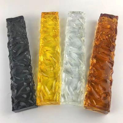 China Artistic Textured Glass Brick Blocks Superior Durability and Performance for Your Design Project for sale