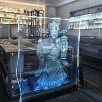 China Art Glass Laser Engraving Processing Translucent Engraving Home Hotel Project Glass Customization for sale