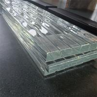 China Hot melt glass crystal tile crystal column creative design hotel shopping mall decoration translucent art glass for sale