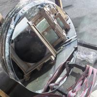China Art round mirror table plate living room coffee table mirror processing round table mirror shaped cutting processing for sale