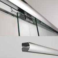 China Zigzag double sliding door sliding partition glass door screen partition bathroom shower room bathroom for sale