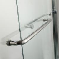 China Zigzag double sliding door sliding partition glass door screen partition bathroom shower room bathroom for sale