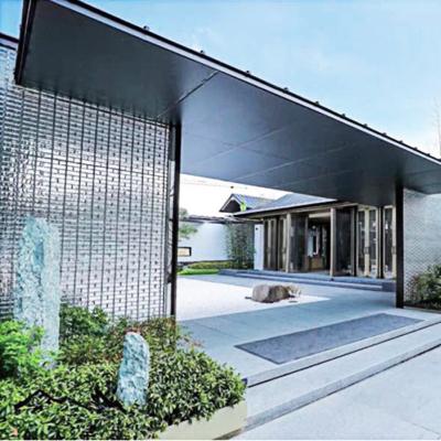 China Thermally Perforated Crystal Bricks: Custom Hole Designs Combining Decorative and Functional Features for sale