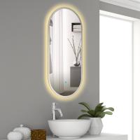 China The New Favorite of Modern Bathrooms! Oval Illuminated Bathroom Mirror, Reshaping Spatial Aesthetics and Experience for sale