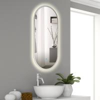 China The New Favorite of Modern Bathrooms! Oval Illuminated Bathroom Mirror, Reshaping Spatial Aesthetics and Experience for sale