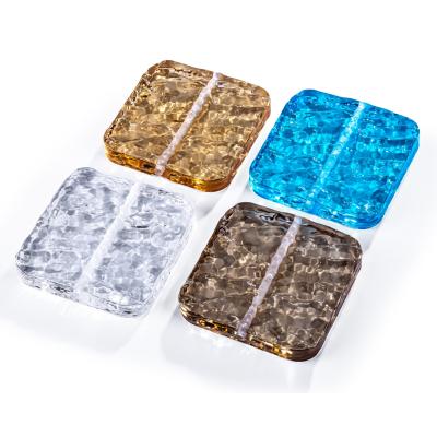 China Aesthetics and Functionality Coexist | Ice Crystal Pattern Glass Bricks: The Artistic Secret to Reshaping Space for sale